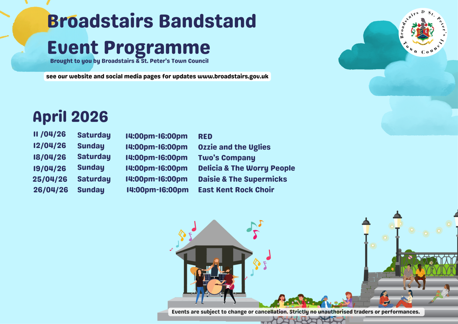 Bandstand Music 2026 - Broadstairs & St Peter's Town Council